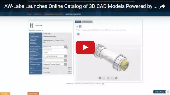 AW-Lake Launches Online Catalog of 3D CAD Models Powered by CADENAS PARTsolutions, LLC