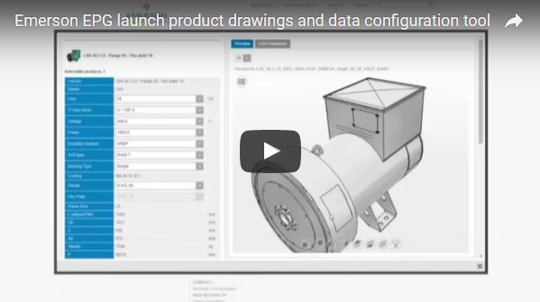 Emerson EPG Launch 3D CAD Drawings and Product Configuration Tool