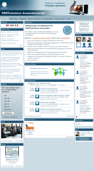Das PARTsolutions Anwenderportal